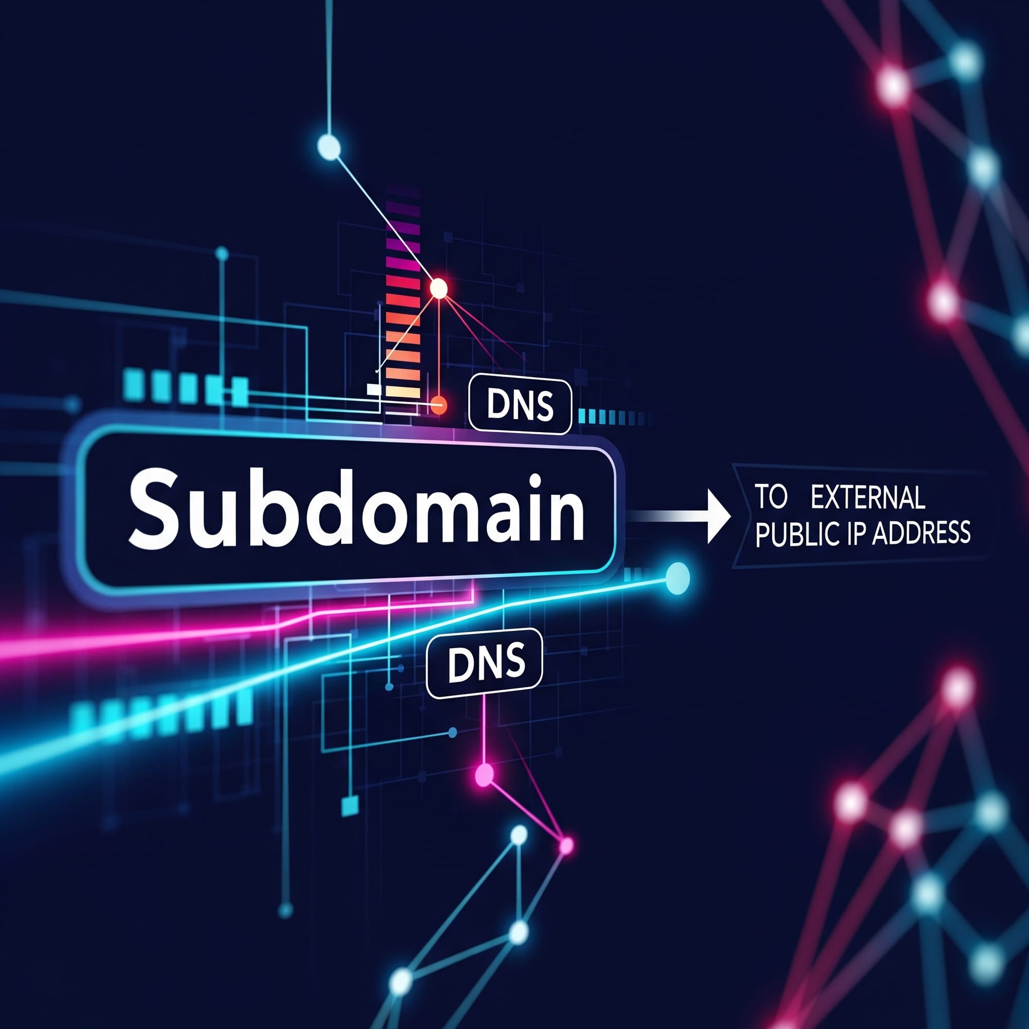 Setting up a subdomain that points to an external public IP